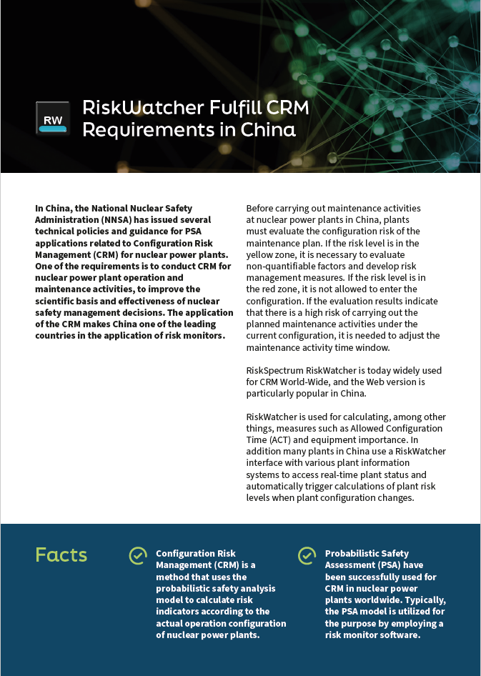 Probabilistic Safety Assessment (PSA) | Software Solutions